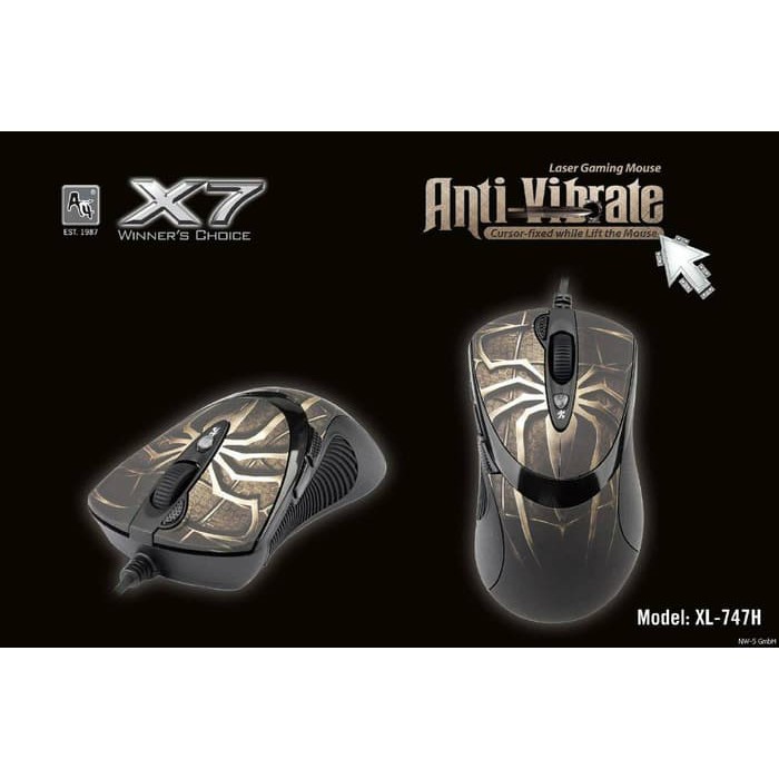 Jual SUPER SALE Mouse Gaming A4Tech X7 XL-747H Spider | Shopee Indonesia