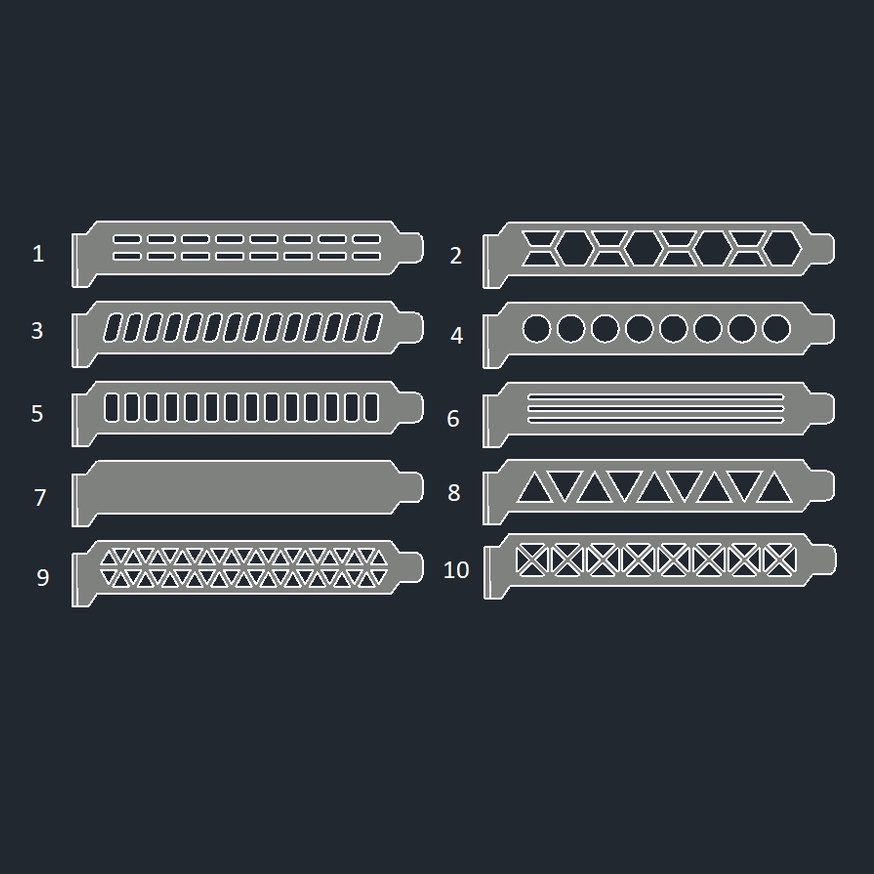 Jual Slot Cover PCIE PCI case casing PC / tutup slot VGA komputer ...