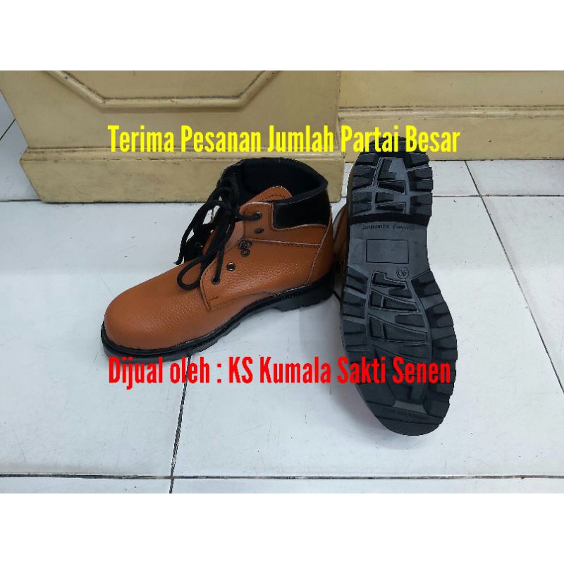 Jual Sepatu PDH Safety Tali Coklat |Rompi Proyek Safety Vest|Helm ...