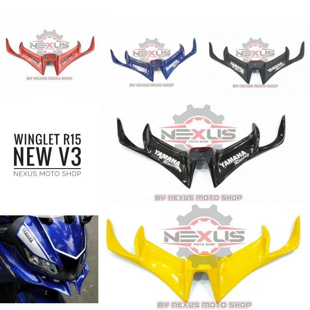 Jual winglet r15 new Winglet R15 V3 Winglet yamaha all new R15 VVA ...