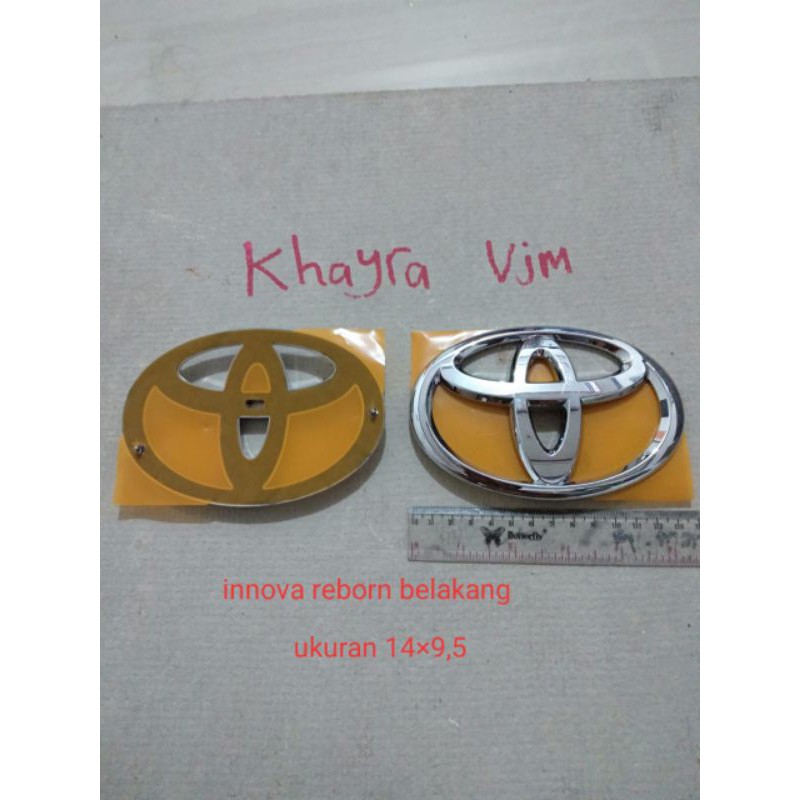 Jual emblem logo toyota innova reborn belakang orisinil | Shopee Indonesia
