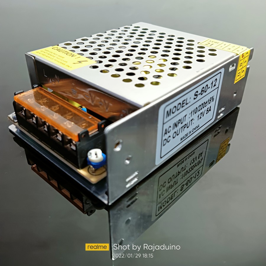 Jual Power Supply 12V 5A Switching PSU SMPS Adaptor jaring | Shopee Indonesia