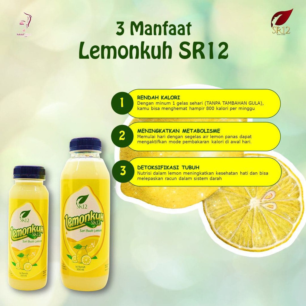 Jual Lemonkuh SR12 250 ml Sari Buah Lemon Asli Terdaftar BPOM | Shopee ...