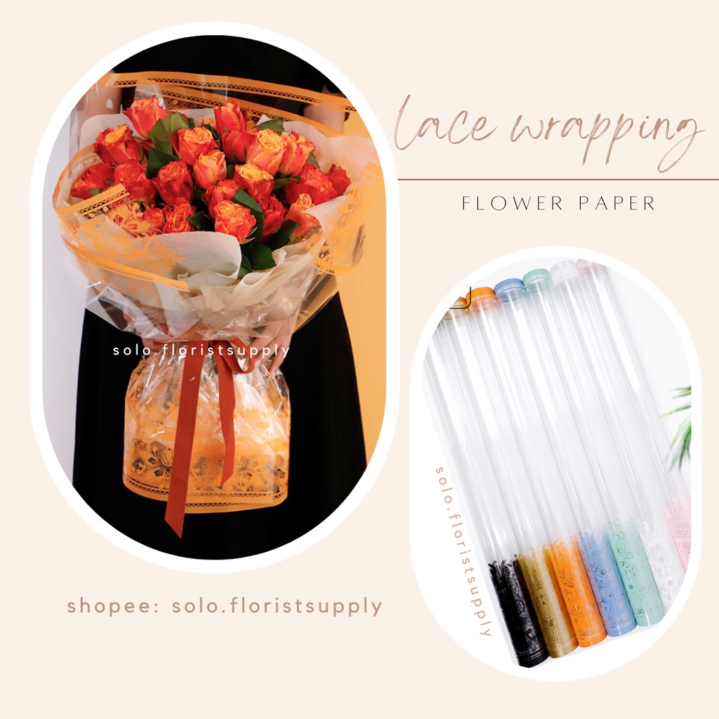 Jual LACE WRAPPING PAPER OPP | KERTAS MOTIF ORNAMEN RENDA UJUNG FLORAL ...