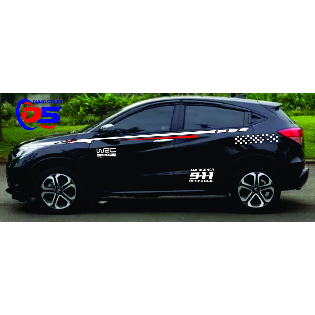 Jual Stiker Mobil Honda Hrv Stiker Cutting List Wrc Stiker Striping ...