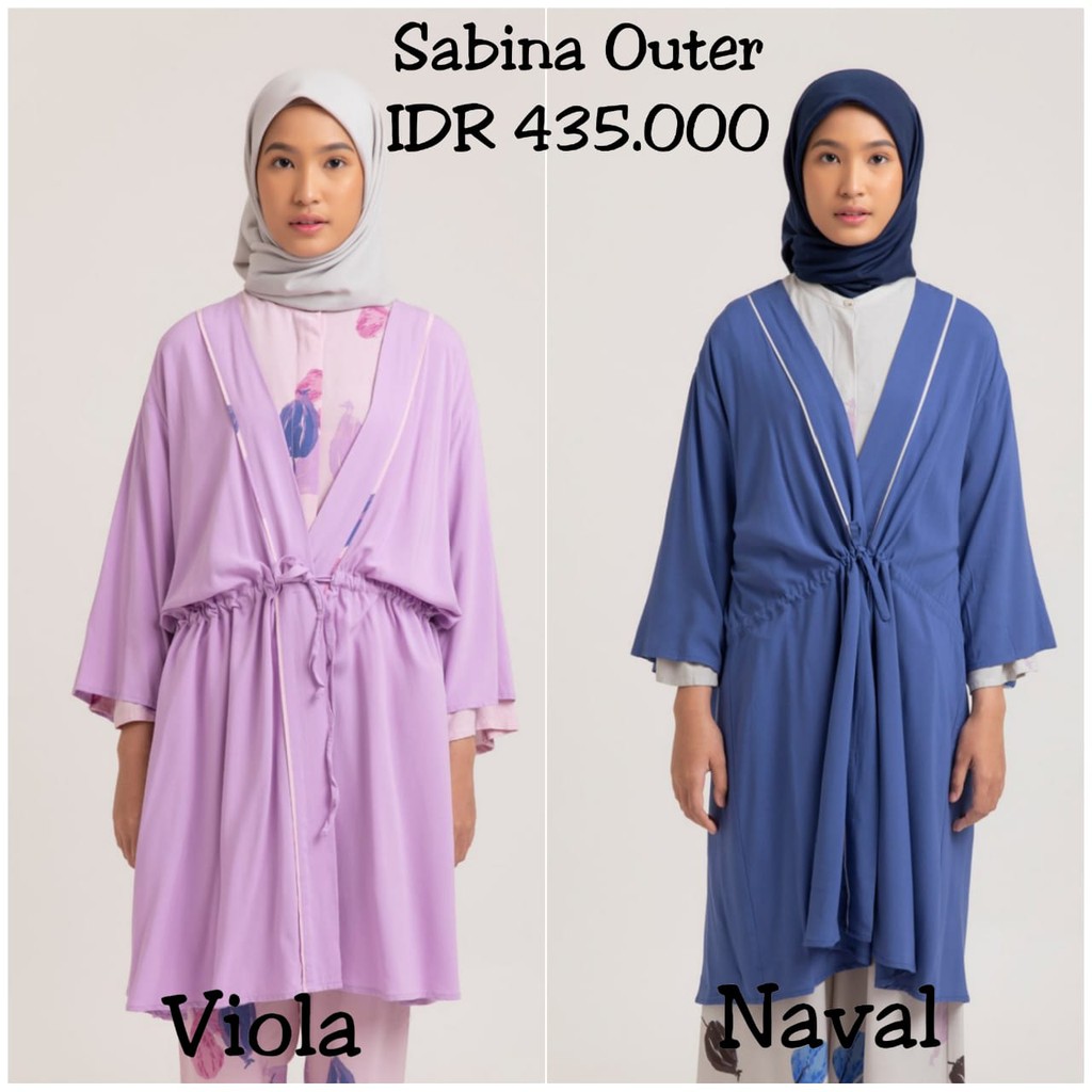Jual Sabina Outer by Kami Idea, Kami x Dhatu, Outer Wanita Muslim | Shopee Indonesia
