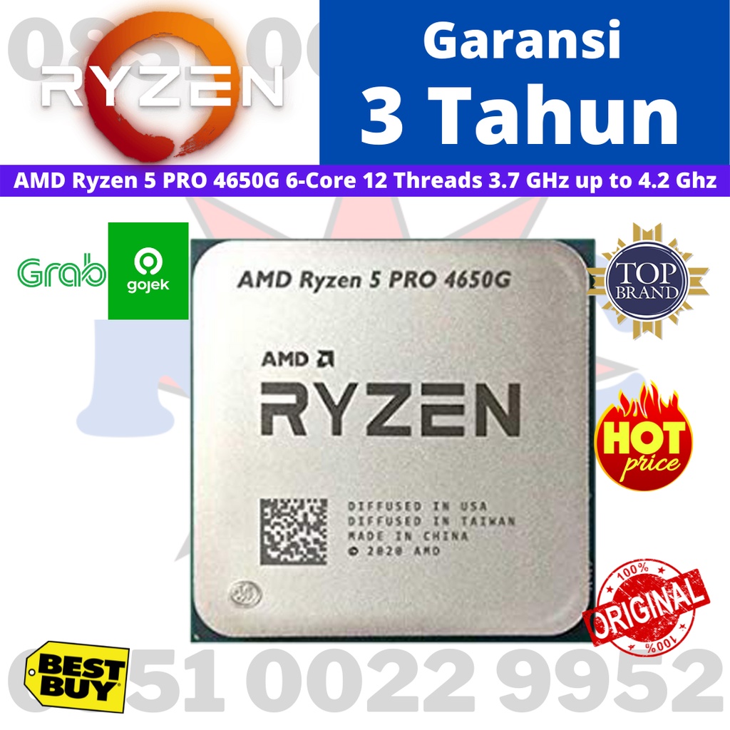 Jual Processor AMD Ryzen 5 PRO 4650G 3.7GHz Up to 4.2GHz Socket AM4 ...
