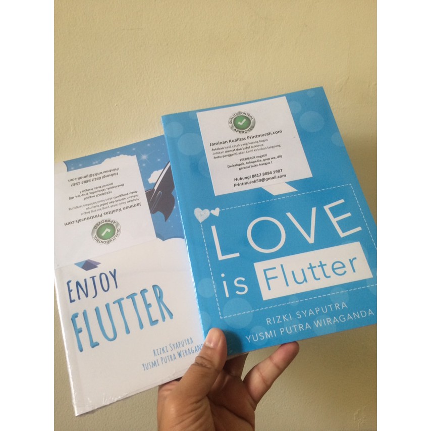 Jual Paket Bundling Buku Flutter (Enjoy Flutter&Love is Flutter) | Shopee Indonesia