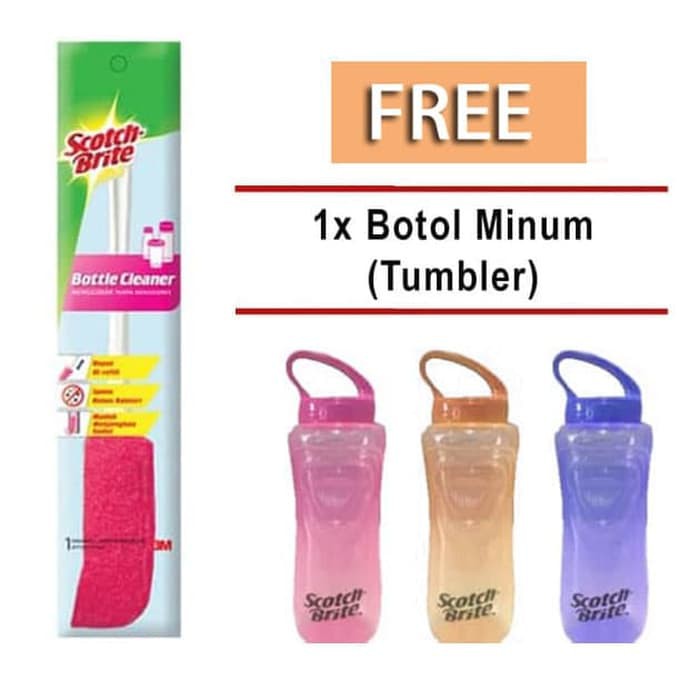 Jual 3M Scotch Brite Sabut Spons Pembersih Botol - Botol Cleaner ...