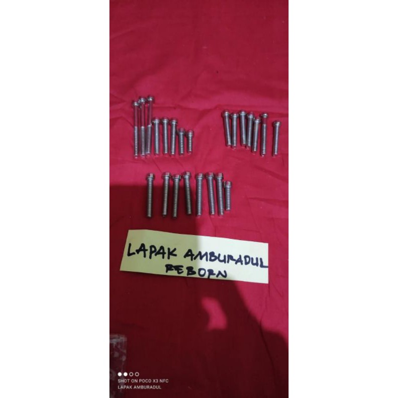 Jual baut blok mesin set tiger cb megapro kunci L murah | Shopee Indonesia