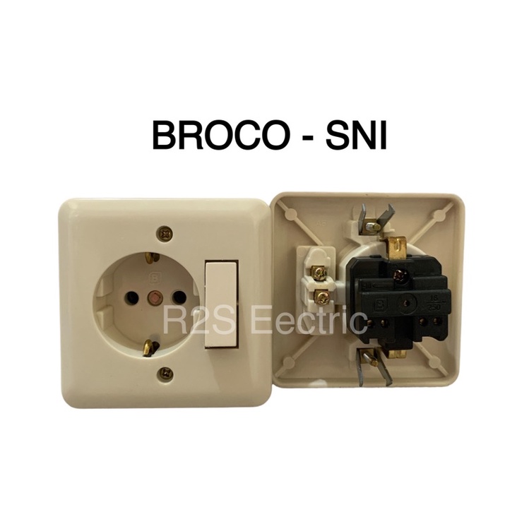 Jual (BROCO 525161) IB Engkel Stop Kontak Arde New Gee Broco / Socket ...