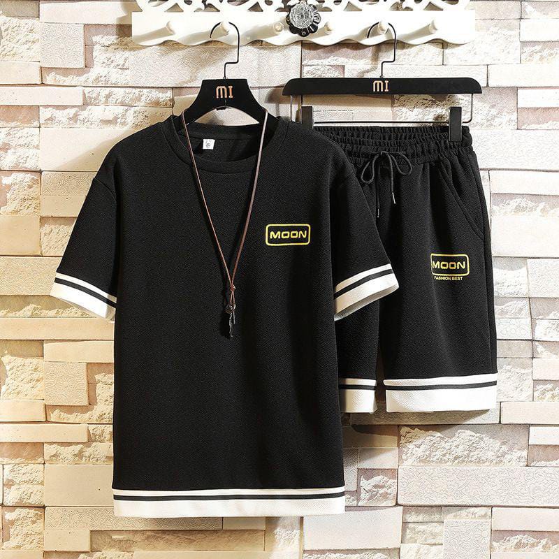 Jual SETELAN PRIA MOON KAOS + CELANA PENDEK | Shopee Indonesia