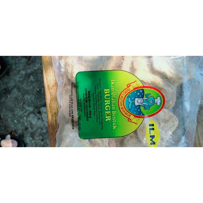 Jual MAKANAN FROZEN FOOD SOSIS BURGER/TEMPURA GEPENG MERK ILM 500GR ...