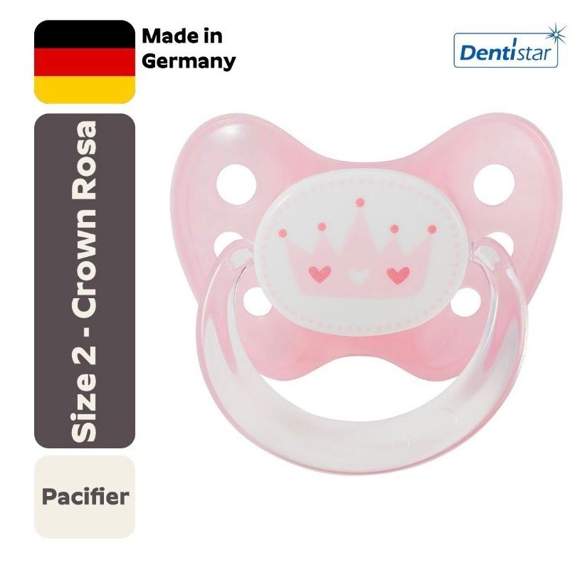 Jual Empeng Dentistar Size 2 (6-14m) / Single / Crown ( Pink ) / Day ...