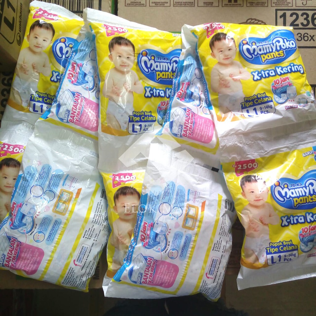 Jual MamyPoko Pants Standar L 1 / L1 per RENCENG (10 pcs) / Popok ...
