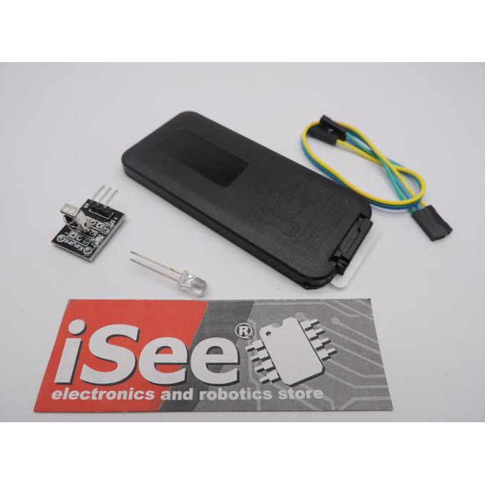 Jual 17 Keys Infrared Ir Remote Control Module Kit (T0152) Black ...