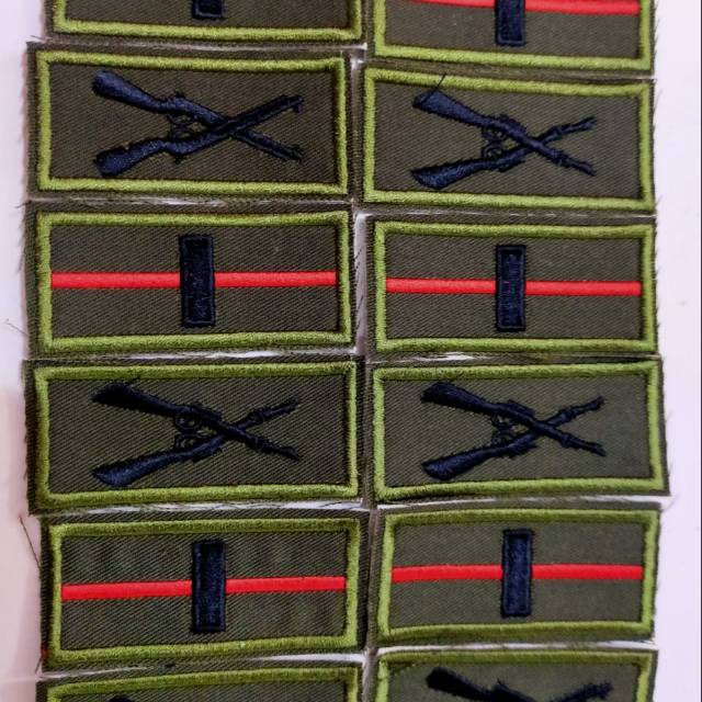 Jual Atribut Bordir Pangkat PDL Letda Inf Lis Merah TNI AD | Shopee ...