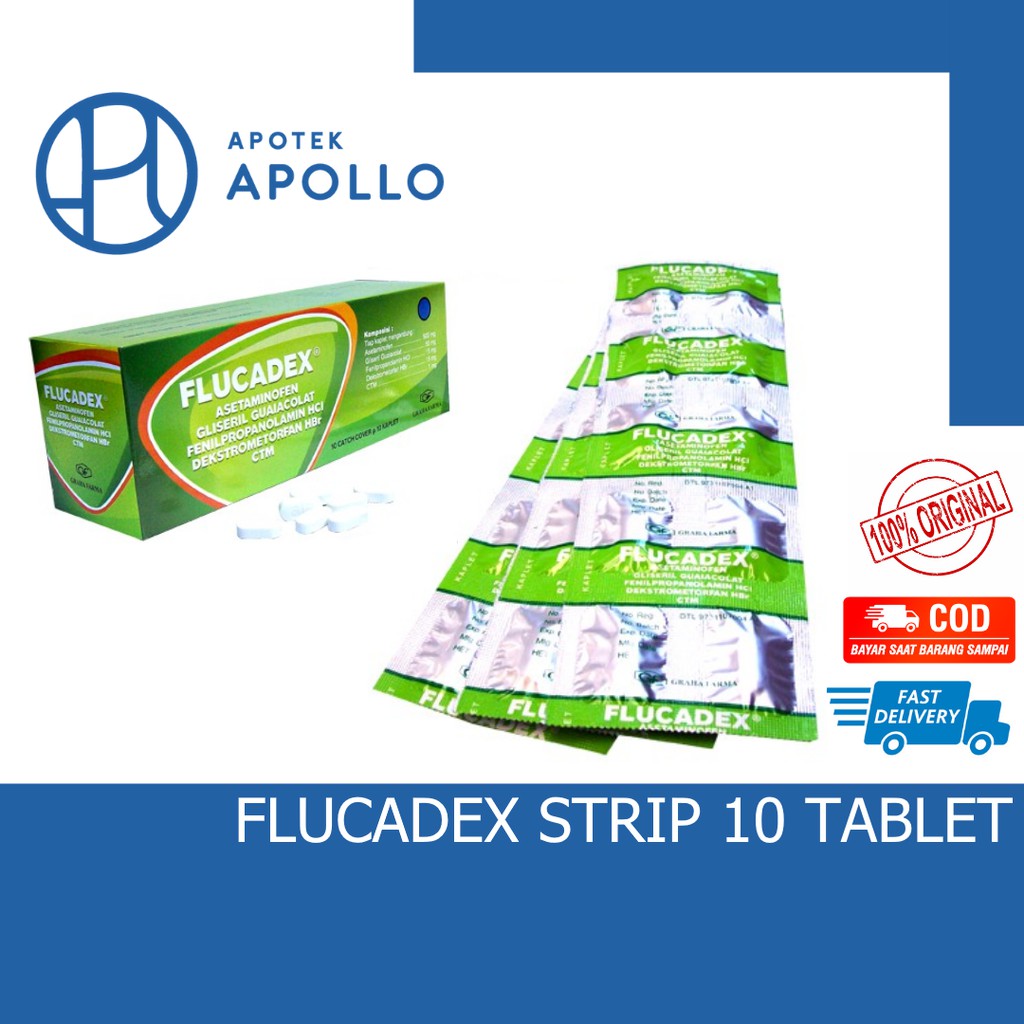 Jual FLUCADEX STRIP 10 TABLET | Shopee Indonesia