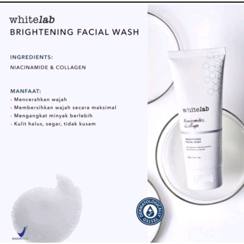 Jual White Lab Brightening Facial Wash | Shopee Indonesia