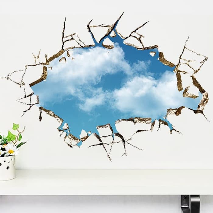 Jual Wall Sticker / Stiker Dekorasi Untuk Dinding (Kaca) : Langit dan ...