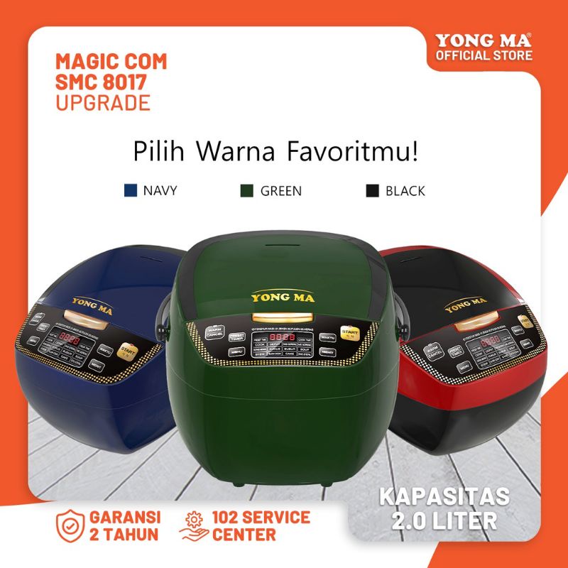 Jual YONG MA RICE COOKER DIGITAL 2L SERIES SMC-8017 | Shopee Indonesia