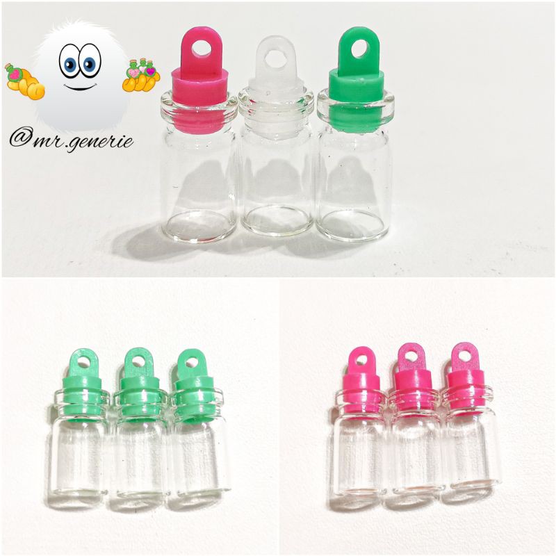 Jual Mr.Generie 1mL and 2mL Glass Bottle with Plastic Cap / Botol kaca ...