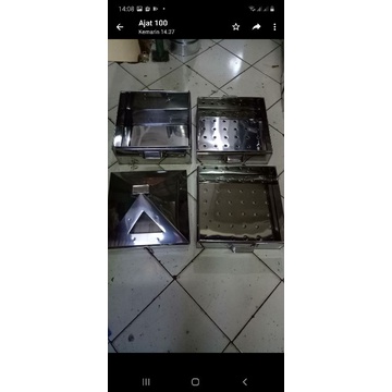 Jual KUKUSAN KALAKAT KOTAK SUSUN 32 CM STAINLESS | Shopee Indonesia