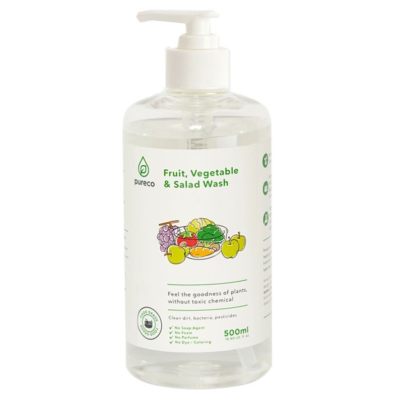 Jual Pureco Fruit, Vegetable, Salad Wash 500ml | Shopee Indonesia