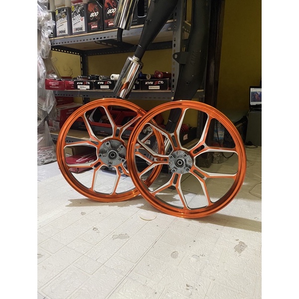 Jual VELG ENKEI TRC RACING ANODIZE CNC SPIDER RING 17 OREN ORANG DD ...