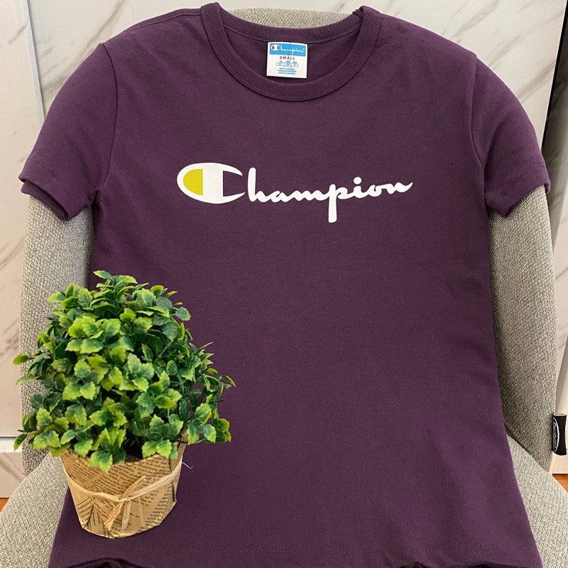 Jual SS CLASSIC SCRIPT LOGO T-SHIRT CHMPN PURPLE | Shopee Indonesia