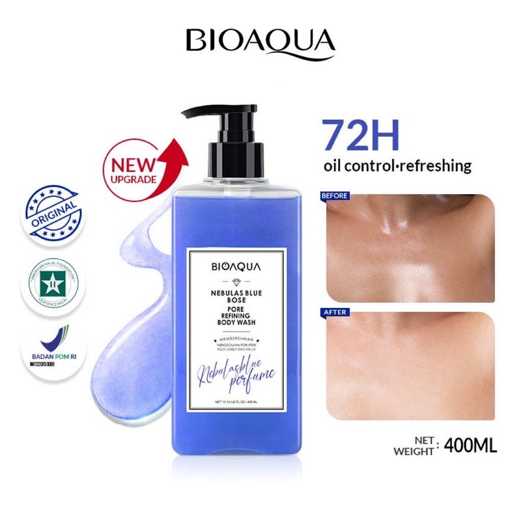 Jual BIOAQUA Body Wash 400ml - Smooth Skin | Pore Refining | Tender Skin | Brighten Skin | 24k ...