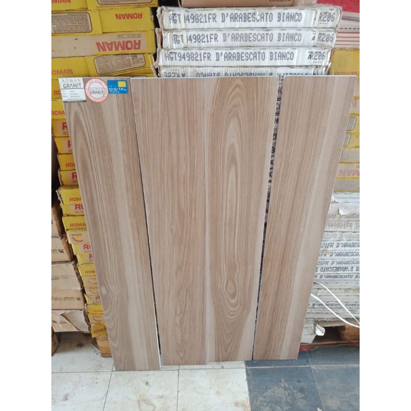 Jual ROMAN GRANIT MOTIF KAYU MURAH 20X120 GT1223001R DBARREL WALNUT ...