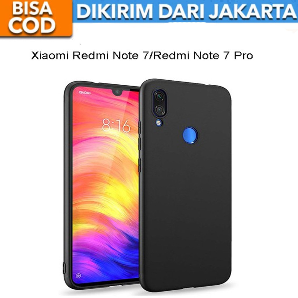 Jual SoftCase Black Matte for Xiaomi Redmi Note 7 / Redmi Note 7 Pro ...