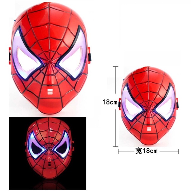 Jual Spiderman mask LED kualitas wahid | Shopee Indonesia