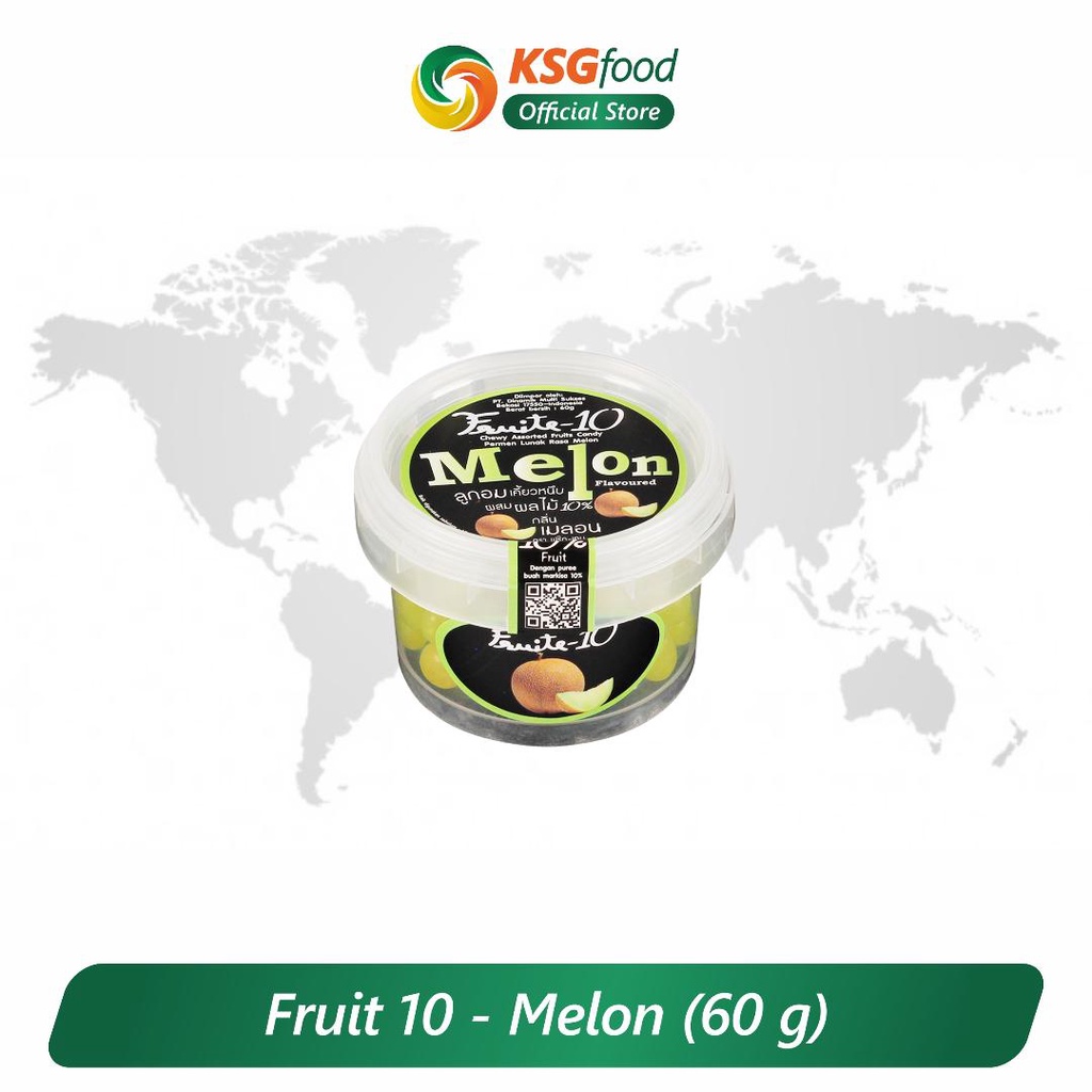 Jual FRUITE-10 MELON CANDY/PERMEN RASA MELON | Shopee Indonesia