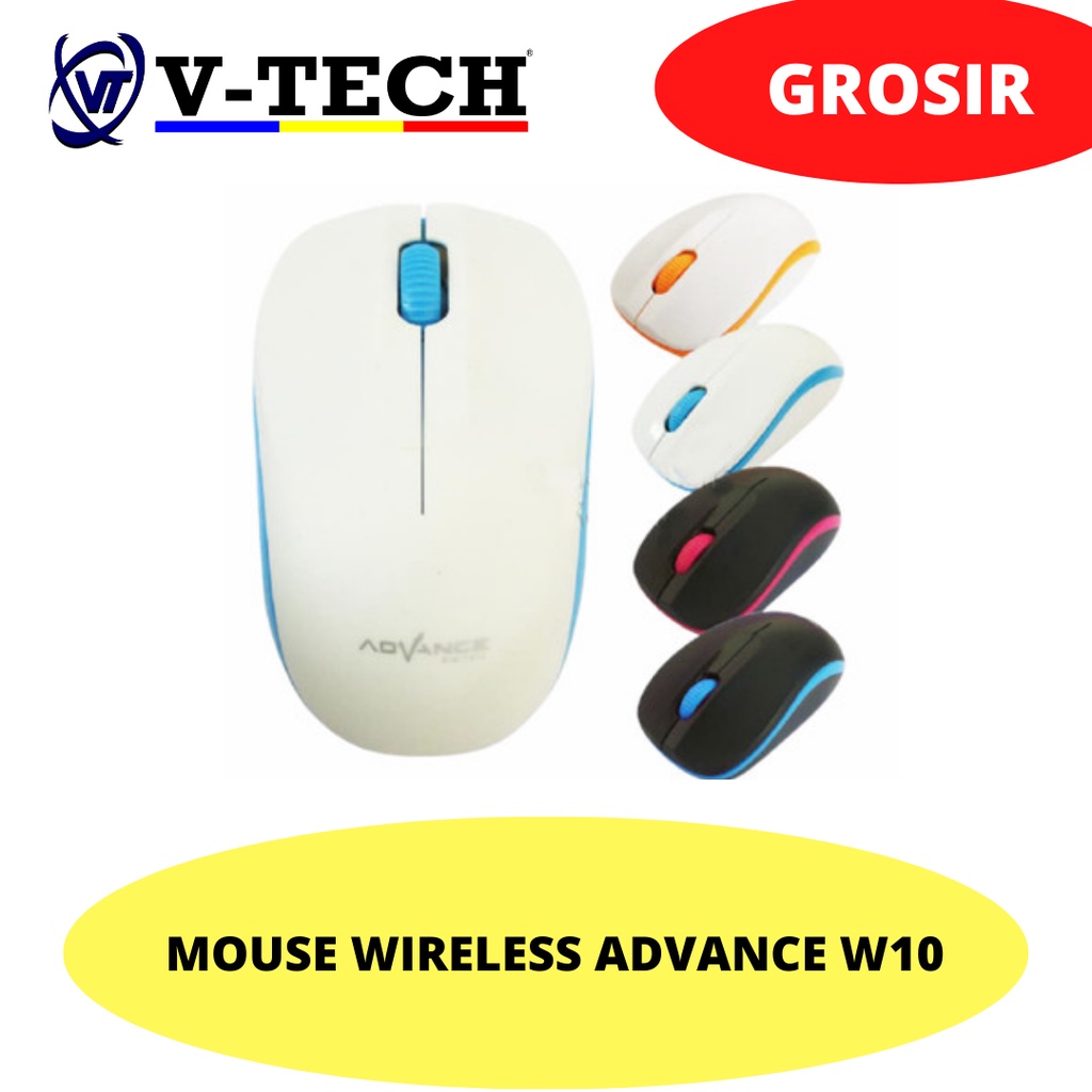 Jual MOUSE WIRELESS ADVANCE W10 | Shopee Indonesia
