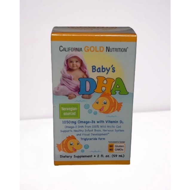 Jual Baby's DHA 1050mg Isi 59ml Merk California Gold Nutrition ...