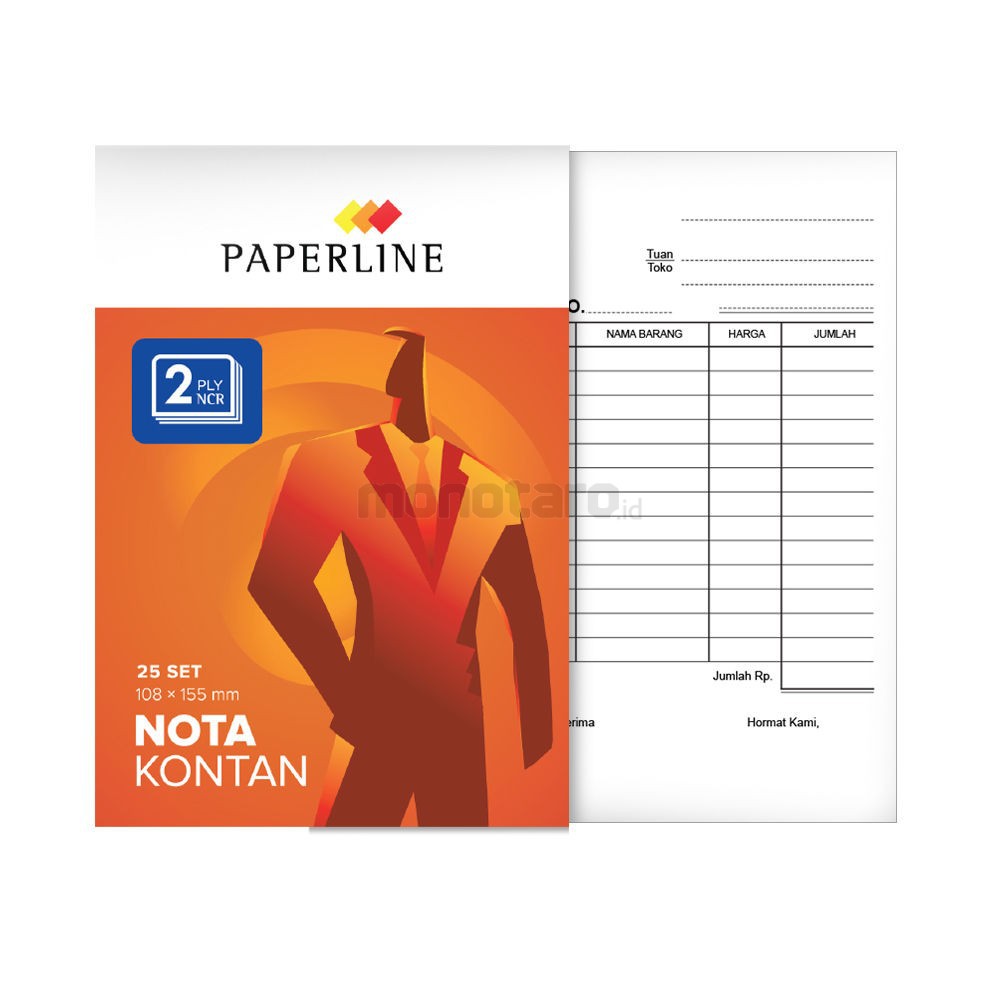 Jual Buku Nota Kontan PAPERLINE Rangkap 2 Ply | Shopee Indonesia