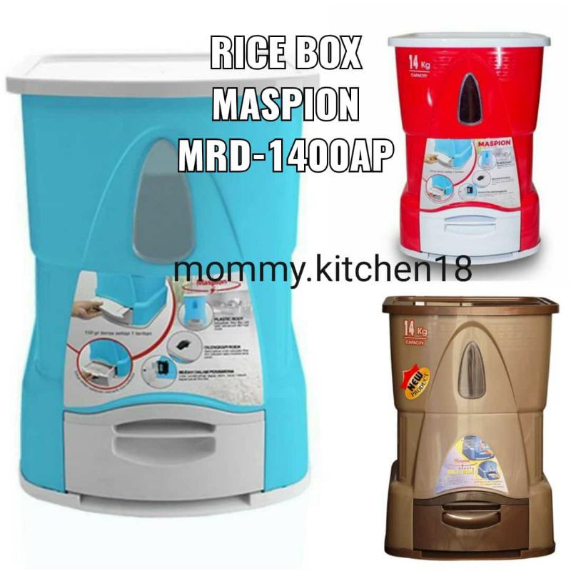 Jual Rice box / tong beras MASPION MRD-1400ap | Shopee Indonesia
