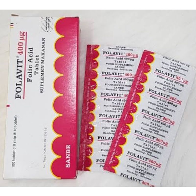 Jual Folavit 10 tablet (400 mg) / Folavit 1000 mg ( 4 tablet) | Shopee ...
