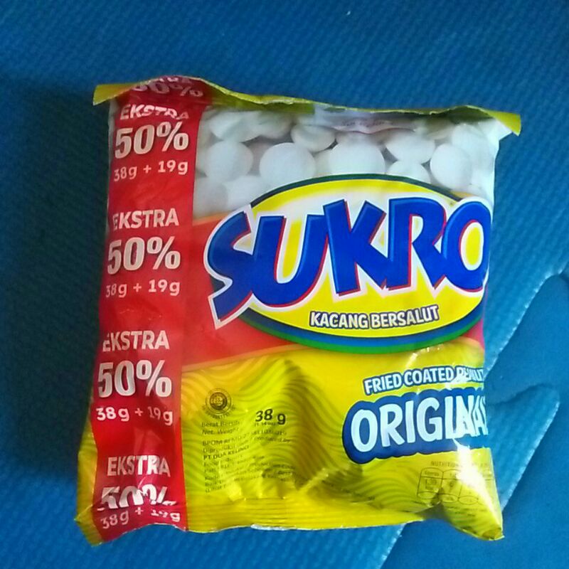 Jual Kacang Sukro Original (kacang bersalut) dua kelinci - 34 gr ...