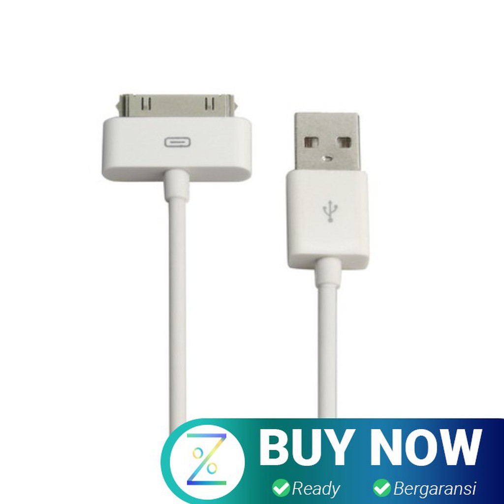 Jual Apple 30 Pin to USB Cable Data for iPhone, iPad, iPod 1 Meter - S ...
