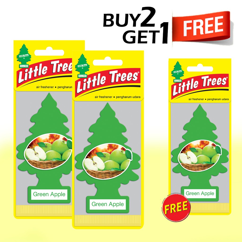 Jual Buy 2 Get 1 FREE Little Trees Green Apple | Shopee Indonesia