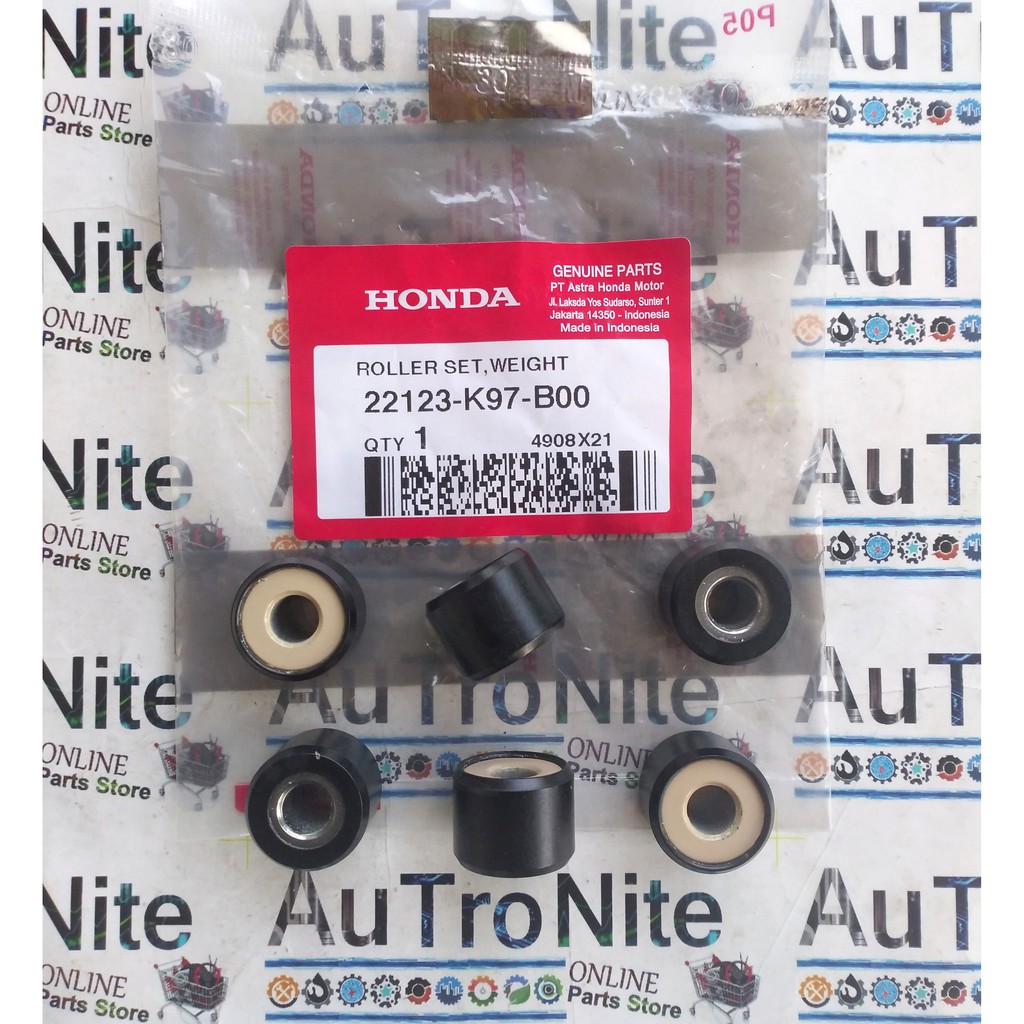 Jual Roller Weight 20 GRam Set 22123-K97-B00 Original Honda Air Blade ...