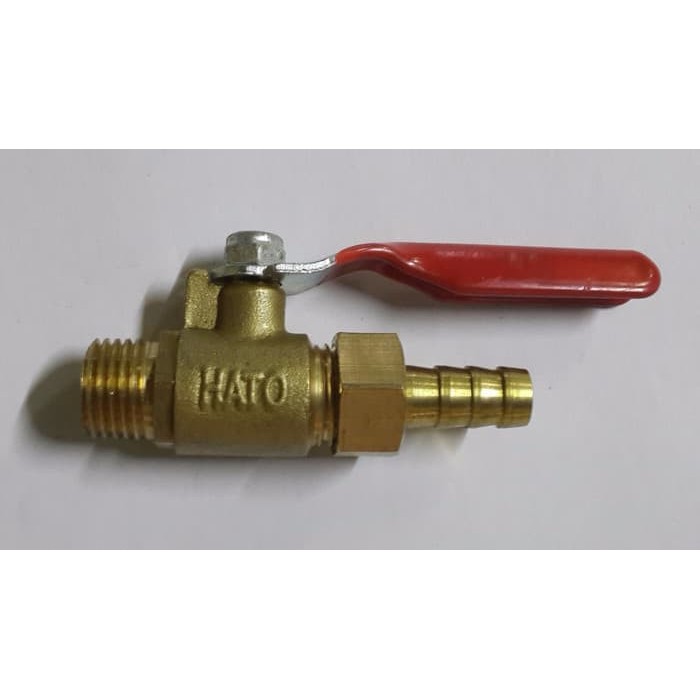 Jual Kran Angin / Stop Kran 1/4 Kuningan Kran kompresor Model Hato ...