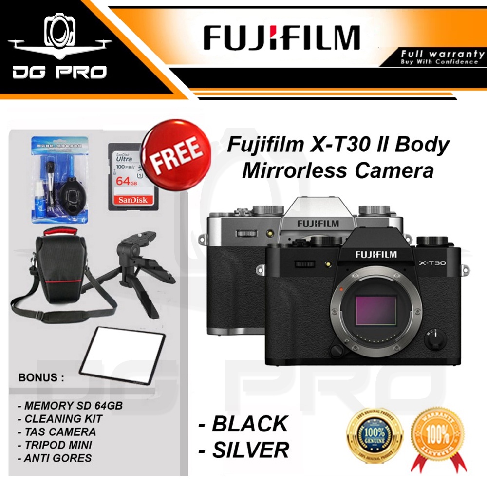 Jual Fujifilm X-T30 II Kit XF 18-55mm F2.8-4 R LM - Mirrorless XT30 II ...