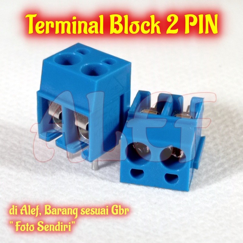 Jual 10Pcs Terminal Block 2P Terminal 2 Pin 2p Terminal Blok 2p ...