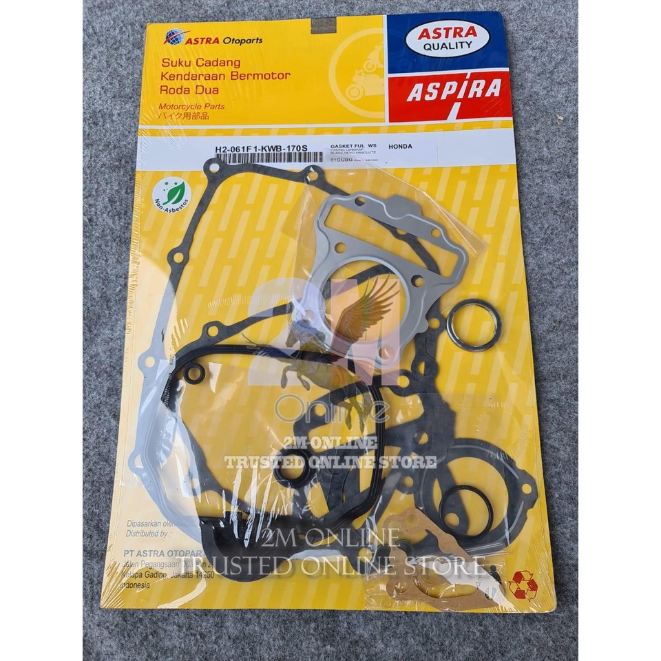 Jual Mm GASKET FULL SET BLADE REVO ABS MERK ASPIRA H2-061F1-KWB-170S | Shopee Indonesia