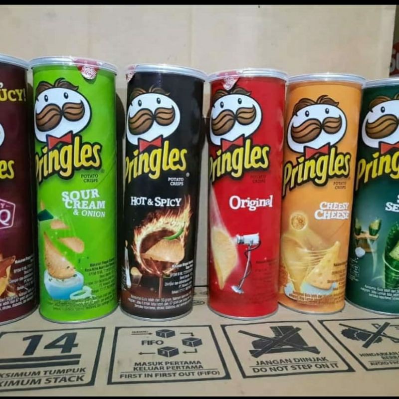 Jual Pringles 107 gr (paket isi 5pcs) | Shopee Indonesia