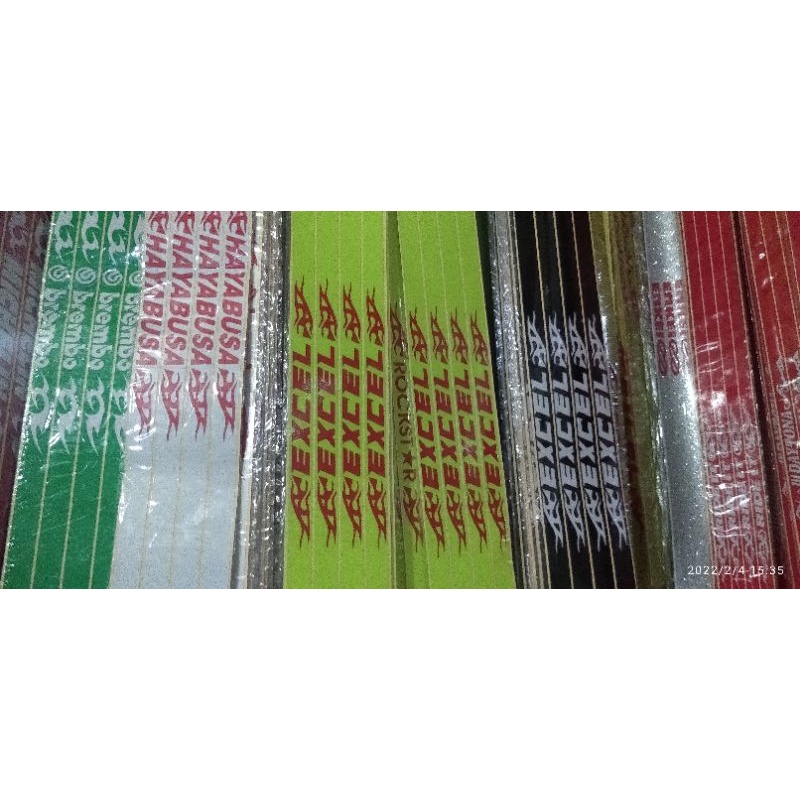 Jual STIKER LIST VELG UKURAN 1.5CM MOTIF HAYABUSA BREMBO EXCEL MOTOGP ...